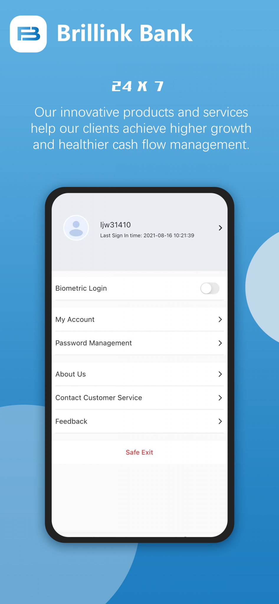 Download APP – Brillink Bank